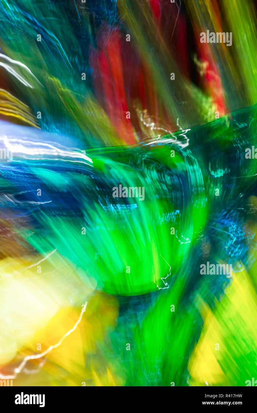 Colorful glass with blurred motion effect Stock Photo - Alamy