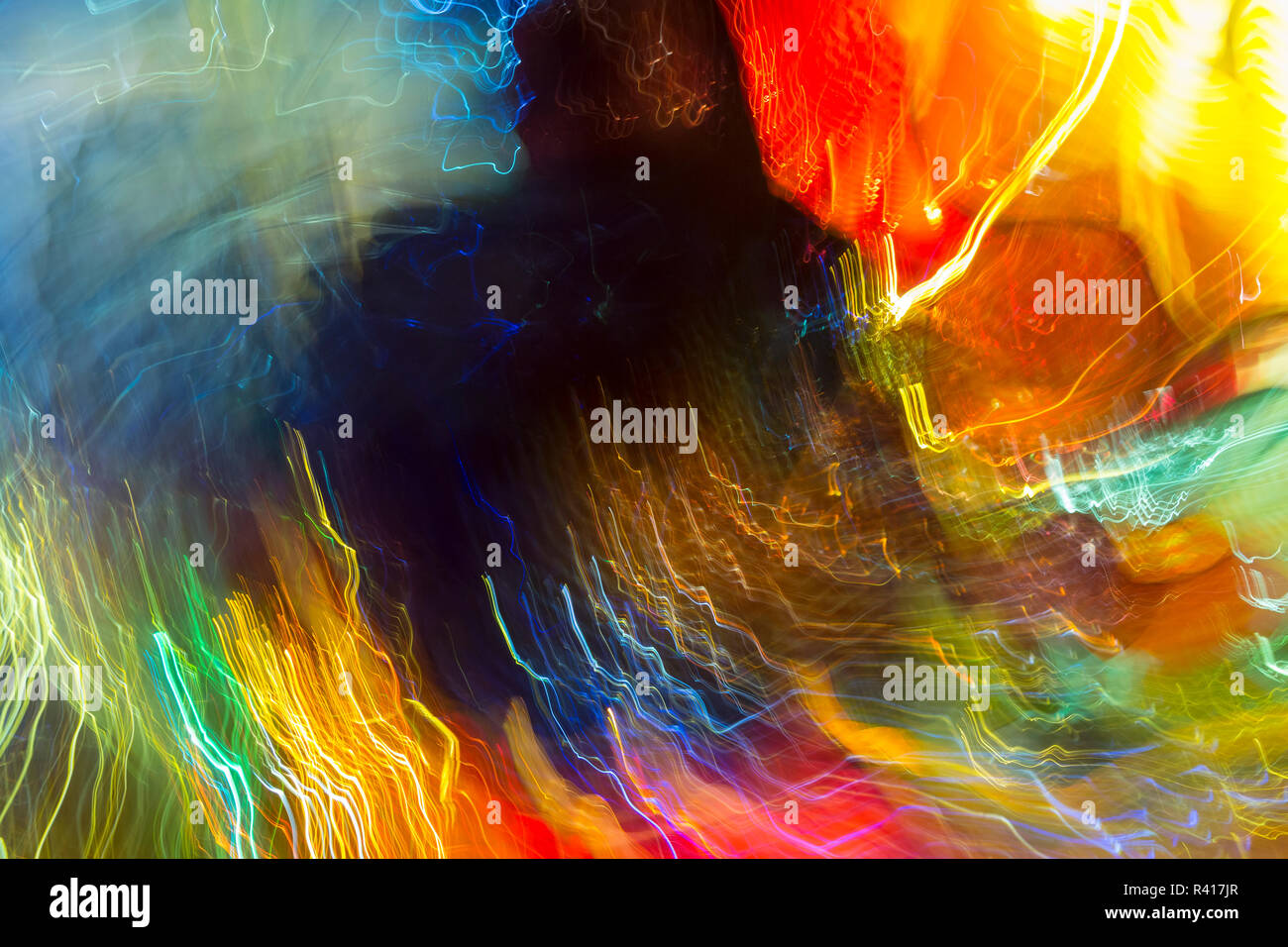 Colorful glass with blurred motion effect Stock Photo - Alamy