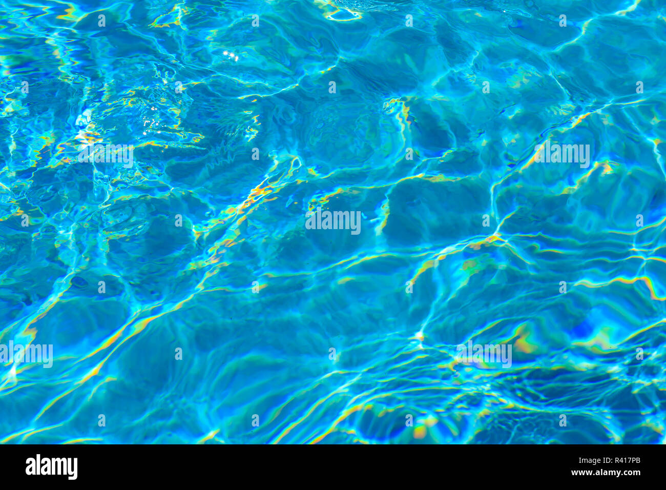 Reflections and patterns of light in a swimming pool Stock Photo - Alamy