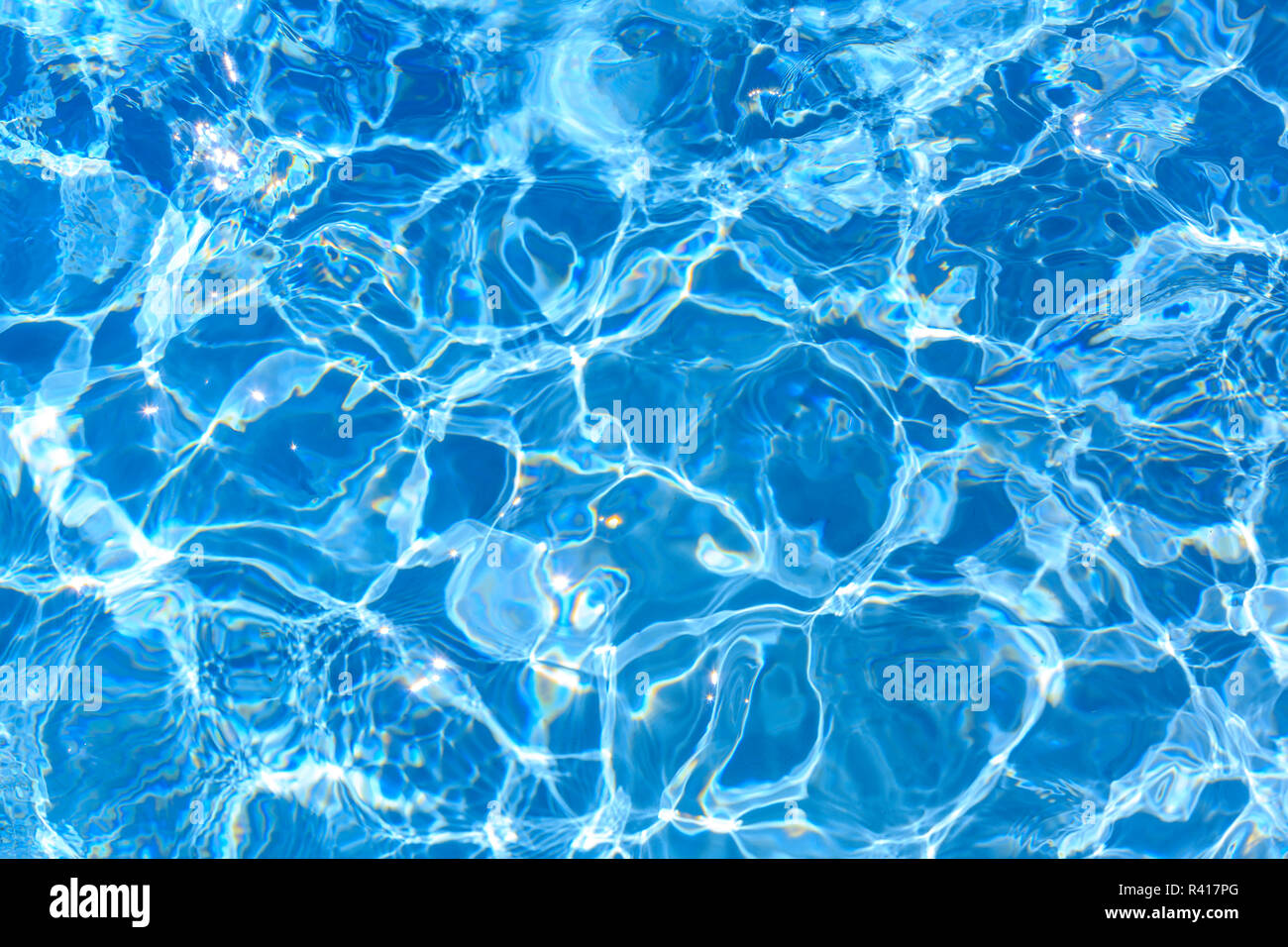 Reflections and patterns of light in a swimming pool Stock Photo - Alamy