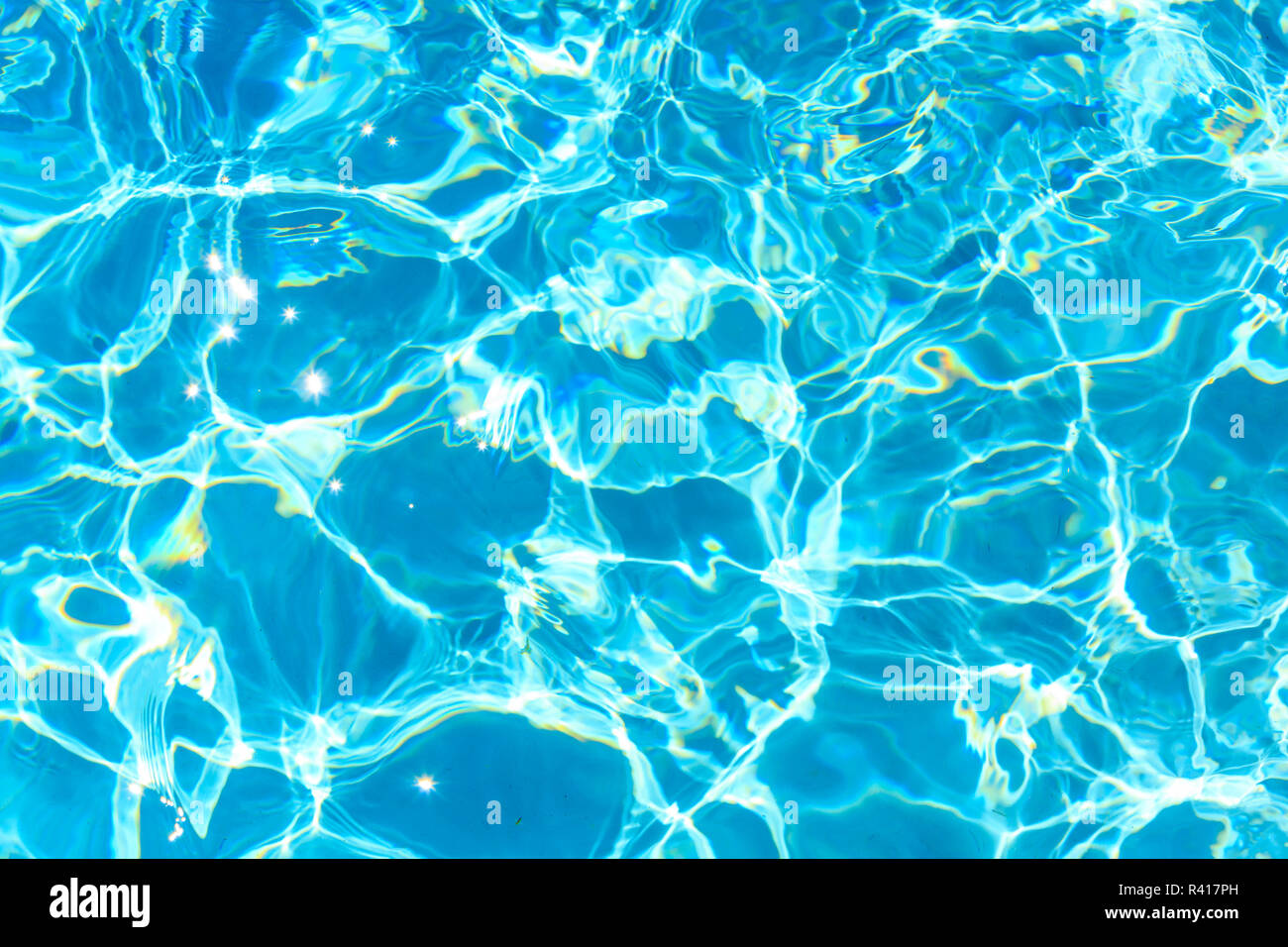 Reflections and patterns of light in a swimming pool Stock Photo - Alamy