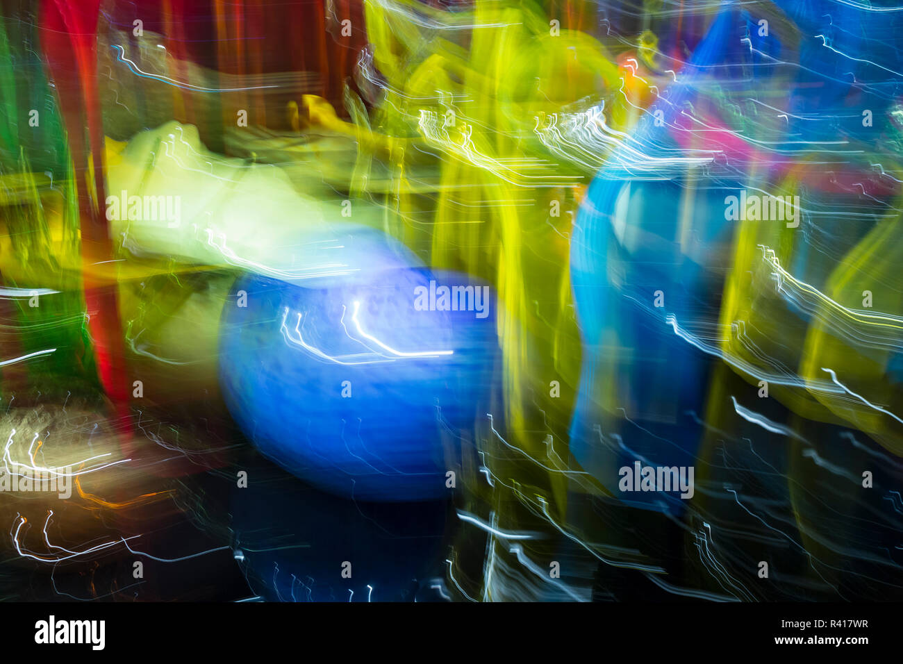 Colorful glass with blurred motion effect Stock Photo - Alamy