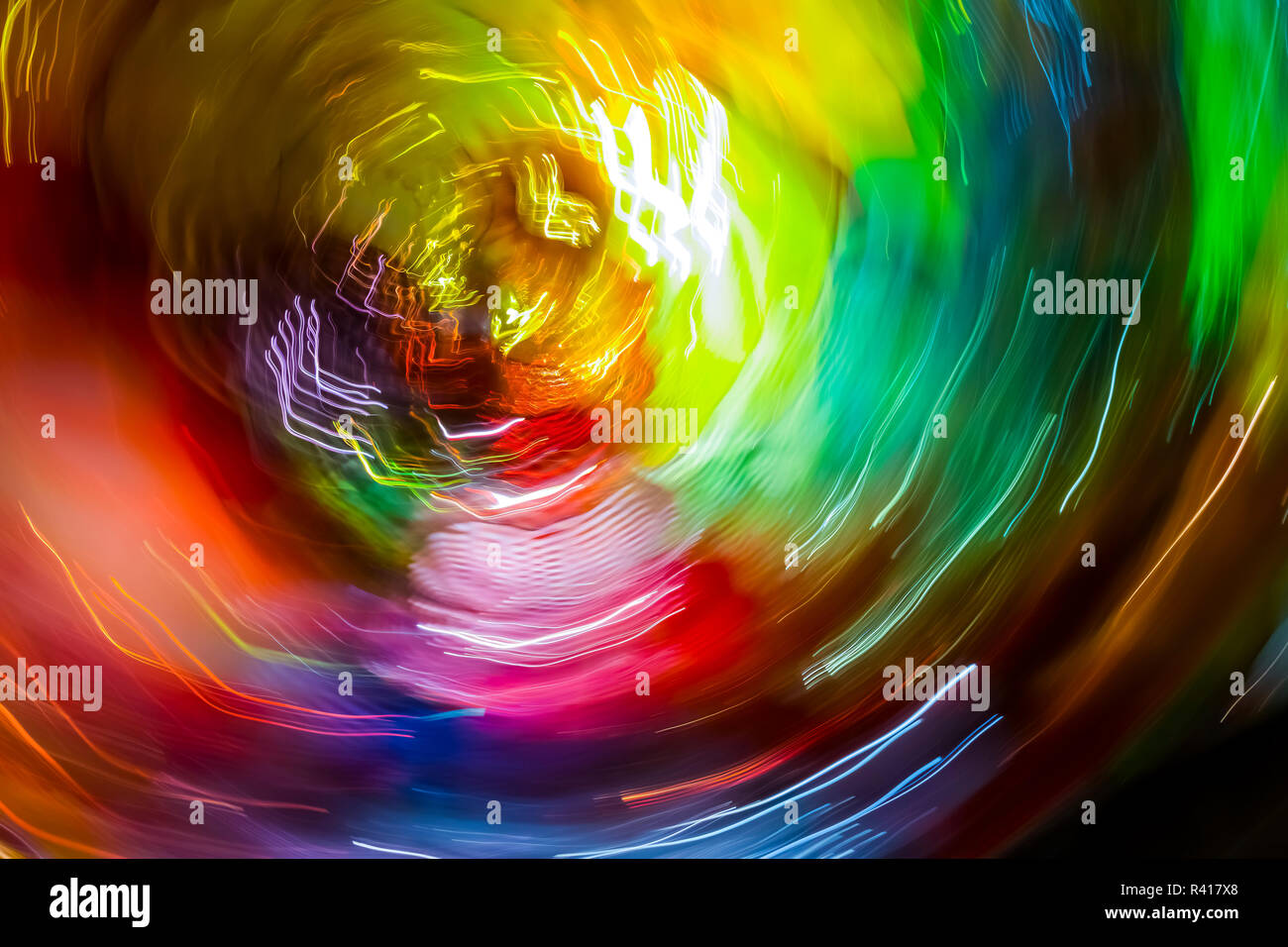 Colorful glass with blurred motion effect Stock Photo - Alamy