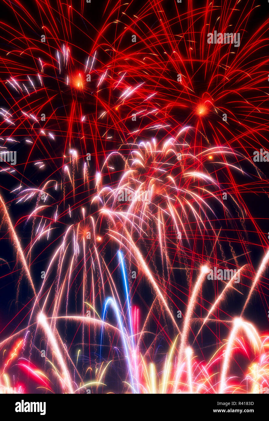 Fireworks, July 4th Seattle, Washington State Stock Photo - Alamy