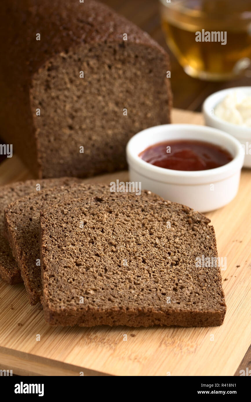 Pumpernickel Dark Rye Bread Stock Photo - Alamy