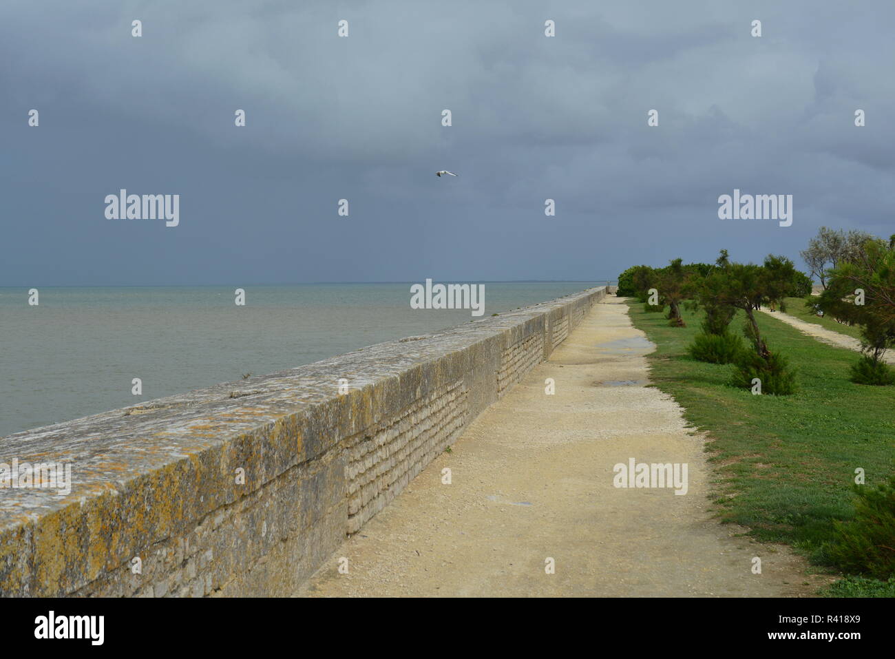promenade on the ramparts Stock Photo - Alamy