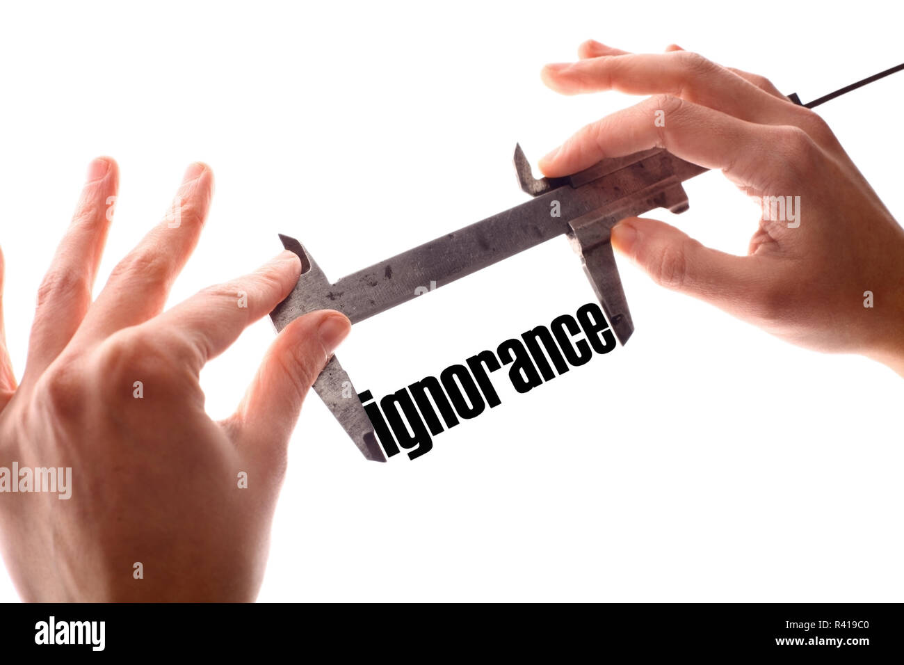 Ignorance scale hi-res stock photography and images - Alamy