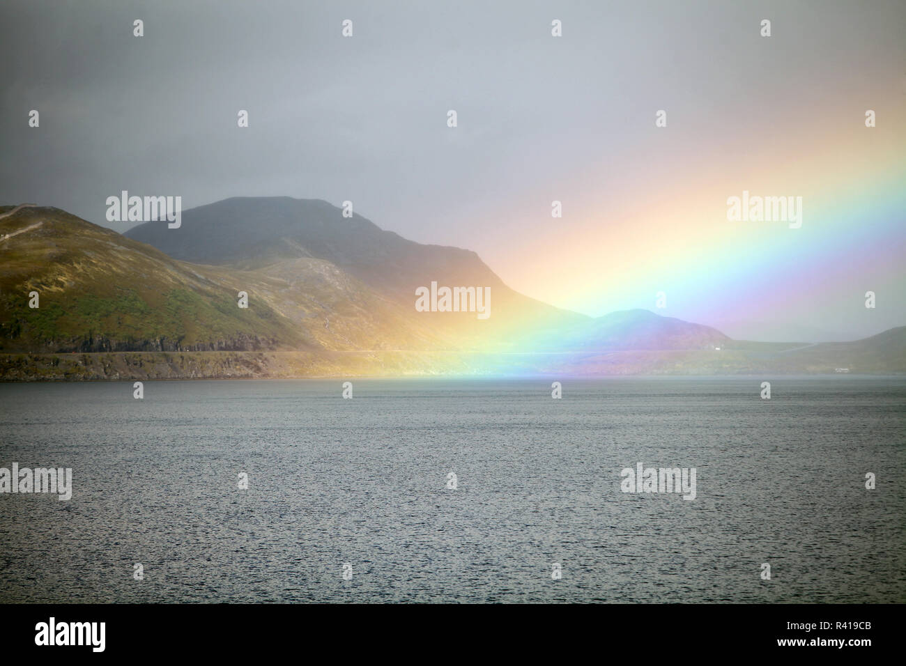 Rainbow storm gale clouds hi-res stock photography and images - Alamy
