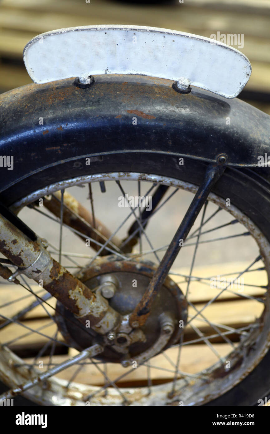 Old motorbike numberplate hi-res stock photography and images - Alamy