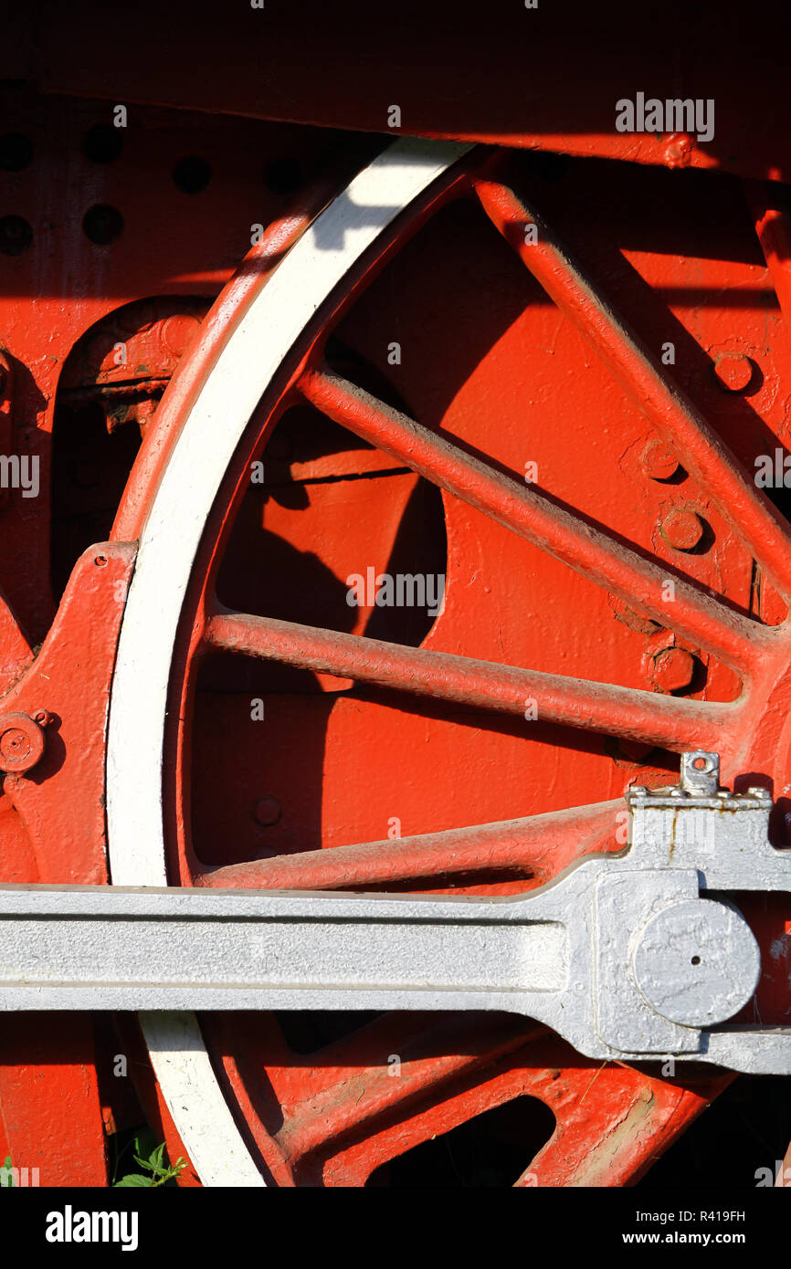 Steam locomotive detail Stock Photo - Alamy