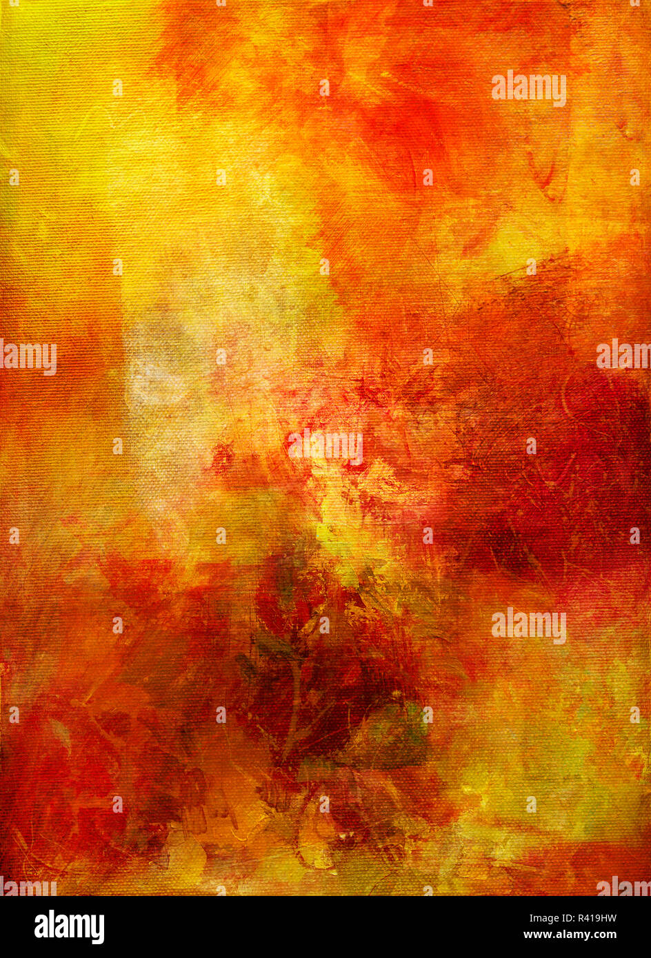 abstract canvas yellow orange Stock Photo - Alamy