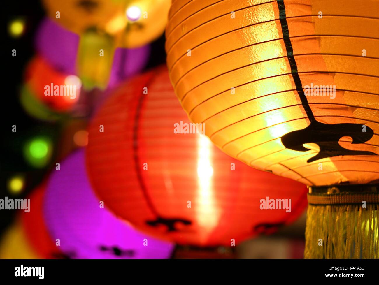 Colorful Lantern festival Stock Photo - Alamy
