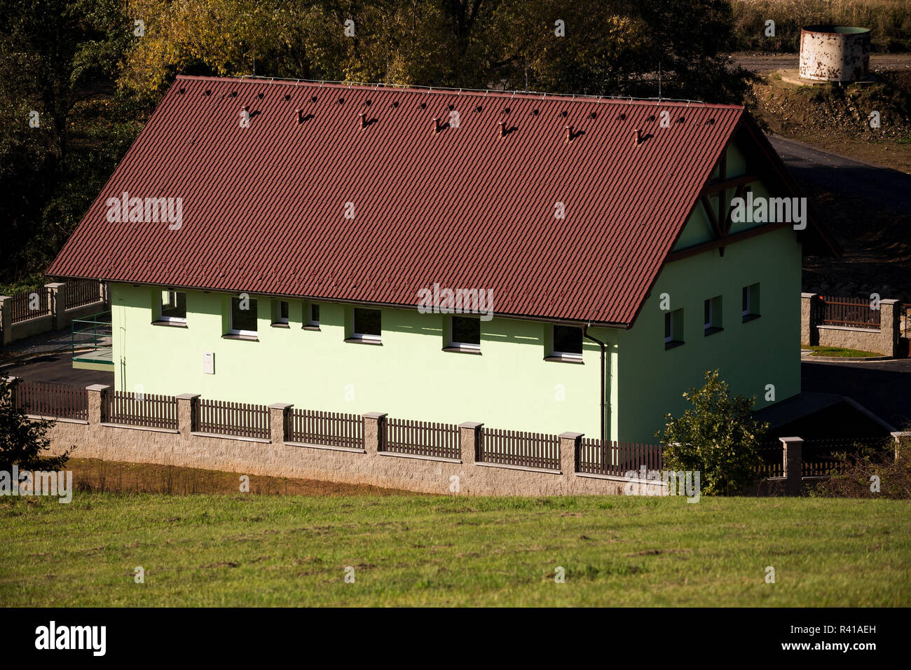 rural wastewater treatment plant Stock Photo - Alamy
