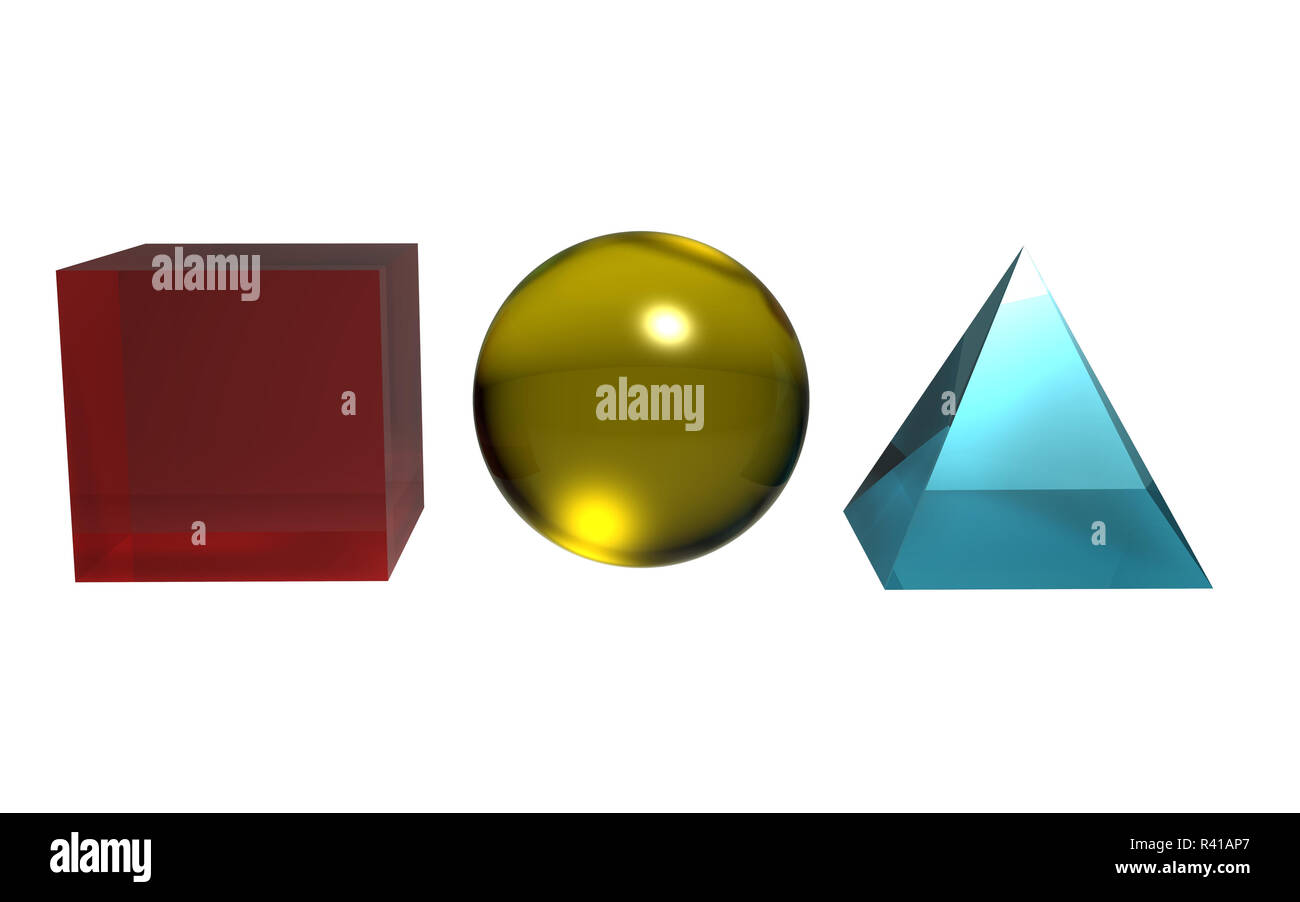 geometric shape crystal render Stock Photo - Alamy