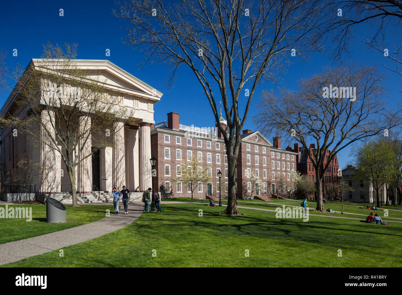USA, Rhode Island, Providence, Brown University, Ivy League campus ...