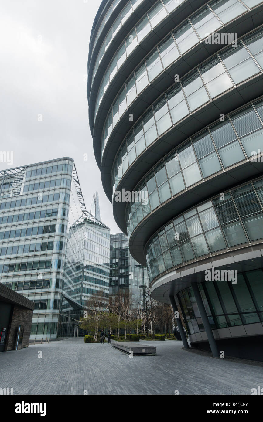 architecture, dull spring day, gray day, grey day, London uk Stock ...