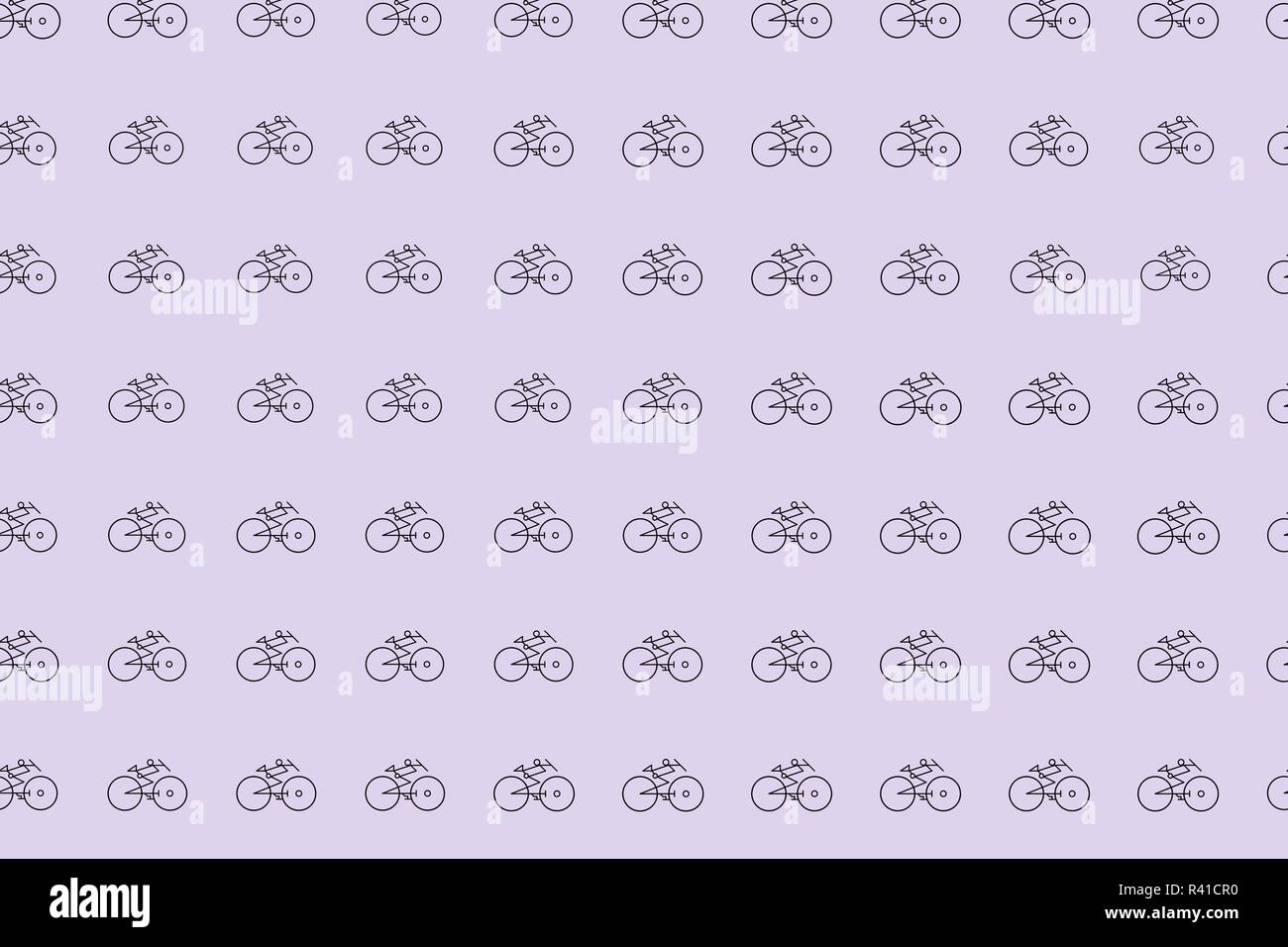 Abstract outline of bicycle generative art background. Cartoon style ...