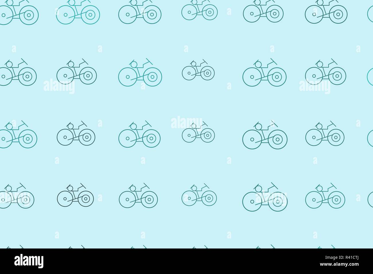Outline of bicycle illustrations background abstract, hand drawn ...