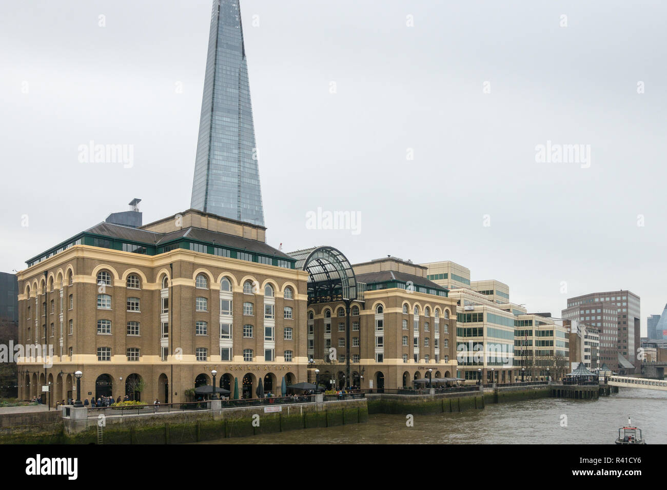 architecture, dull spring day, gray day, grey day, London uk, River ...