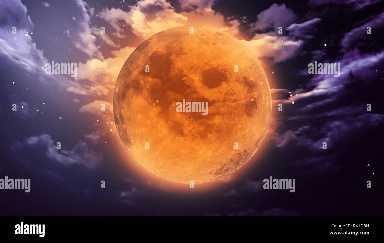 pumpkin moon Halloween Stock Photo - Alamy