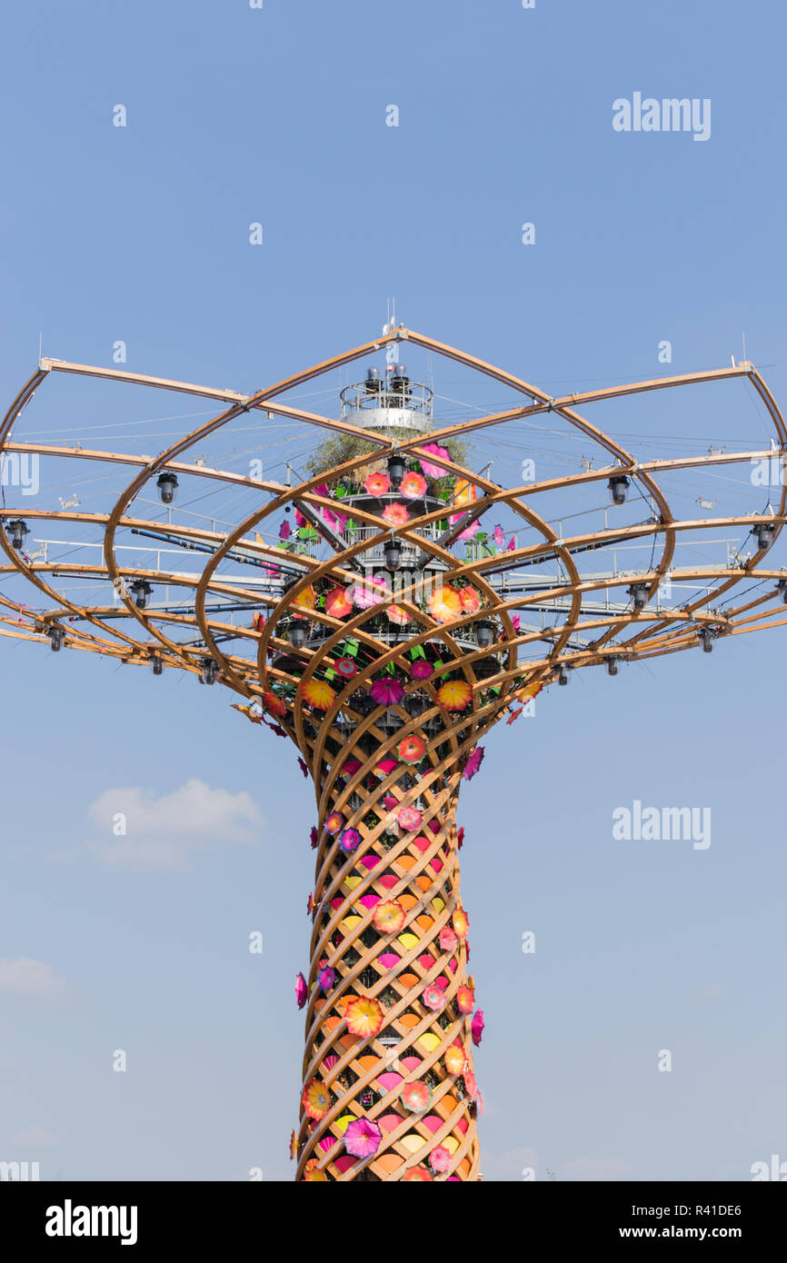 Tree of the life in Expo - Milan - Italy Stock Photo - Alamy