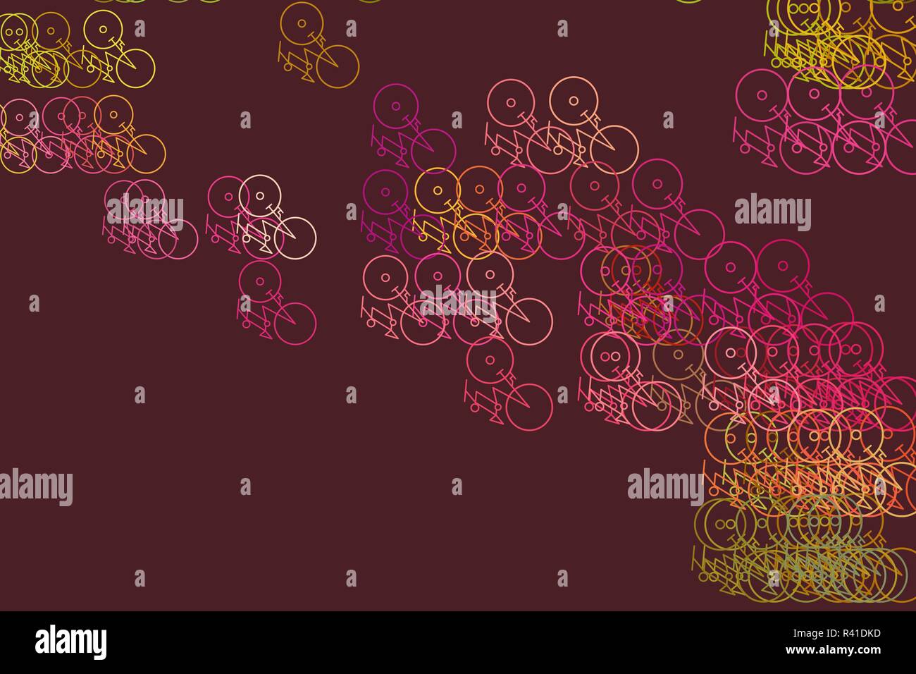 Abstract outline of bicycle. Good for web page, wallpaper, graphic ...