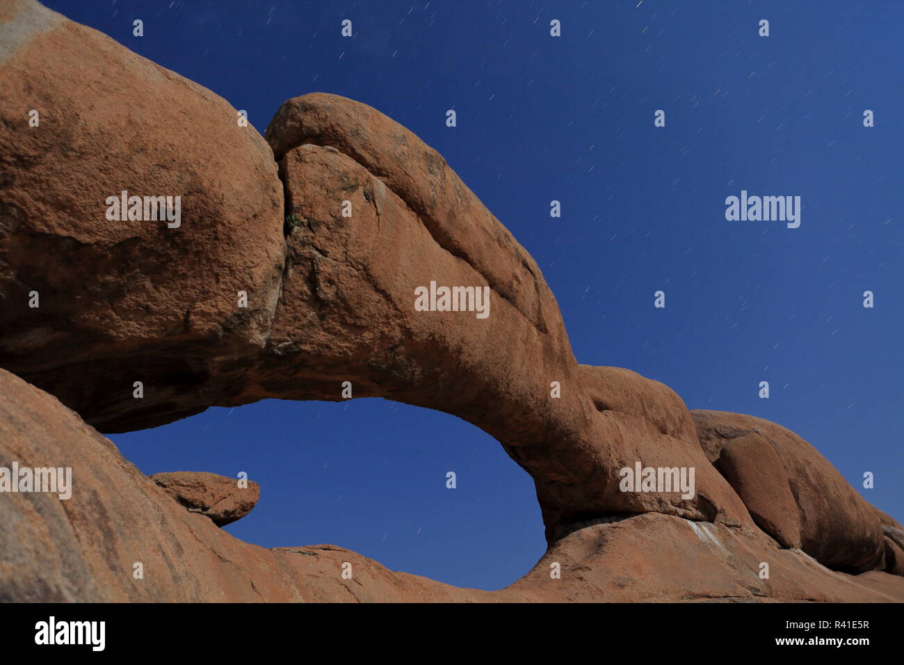 the rock arch bridge in namibia Stock Photo - Alamy