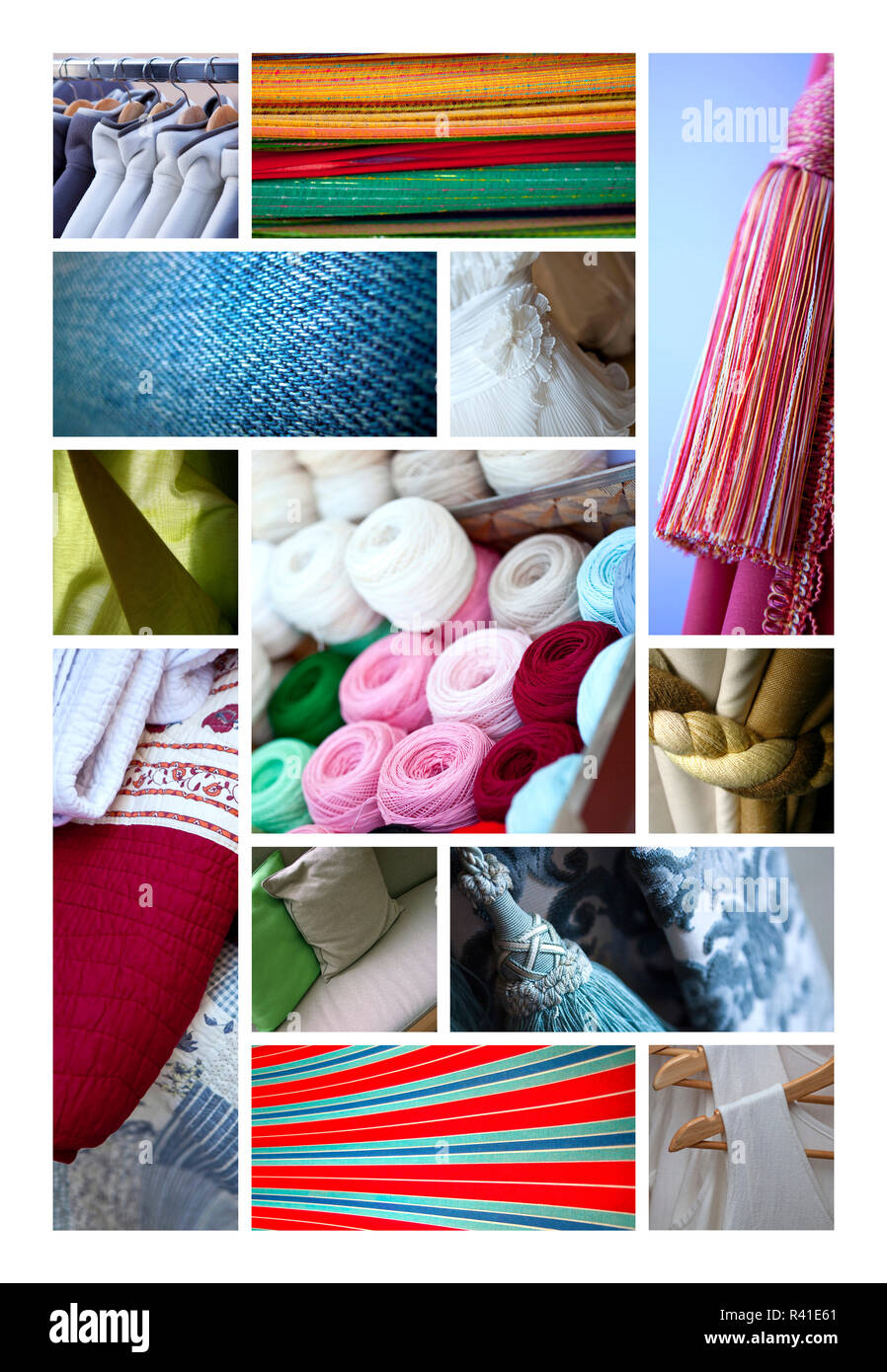 Fabrics and textiles Stock Photo - Alamy
