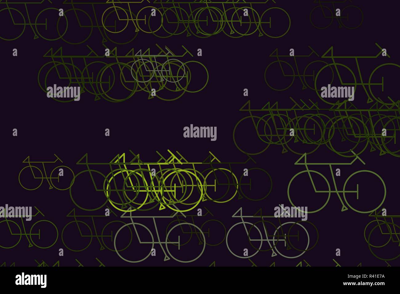 Outline of bicycle abstract hand drawn background, texture or backdrop ...