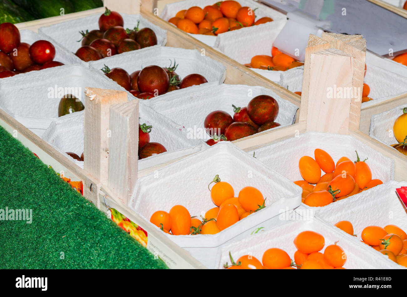 colorful tomato variety Stock Photo - Alamy