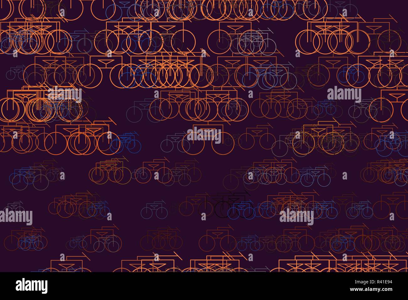Illustrations of outline of bicycle. Good for web page, wallpaper ...