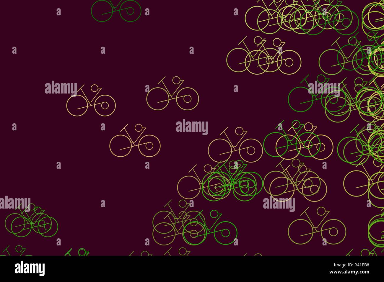 Hand drawn outline of bicycle illustrations background, good for ...