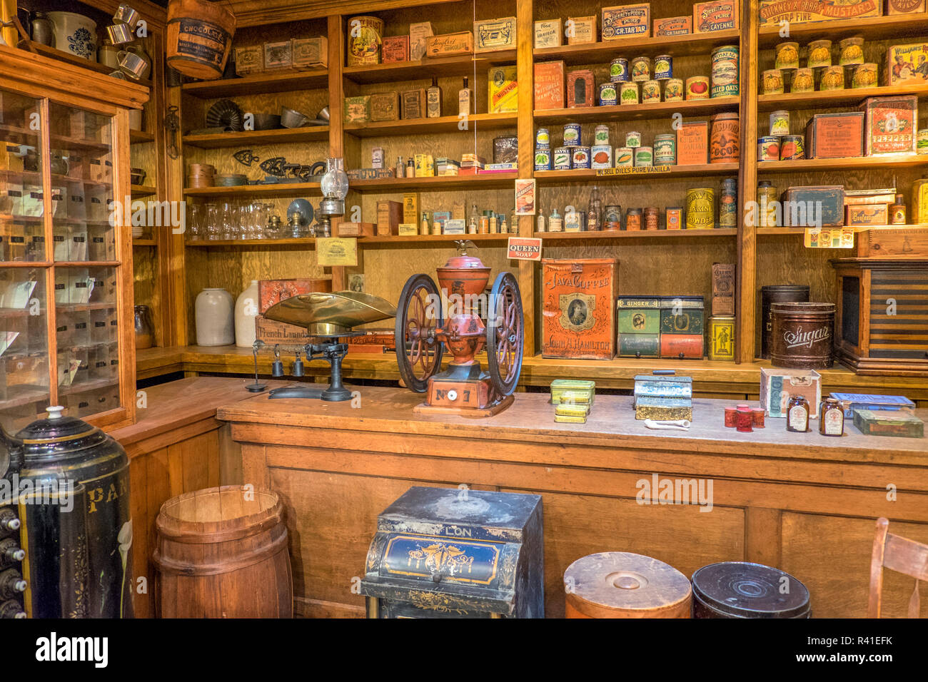 General Store, Billings Farm and Museum, Woodstock, Vermont, USA Stock ...