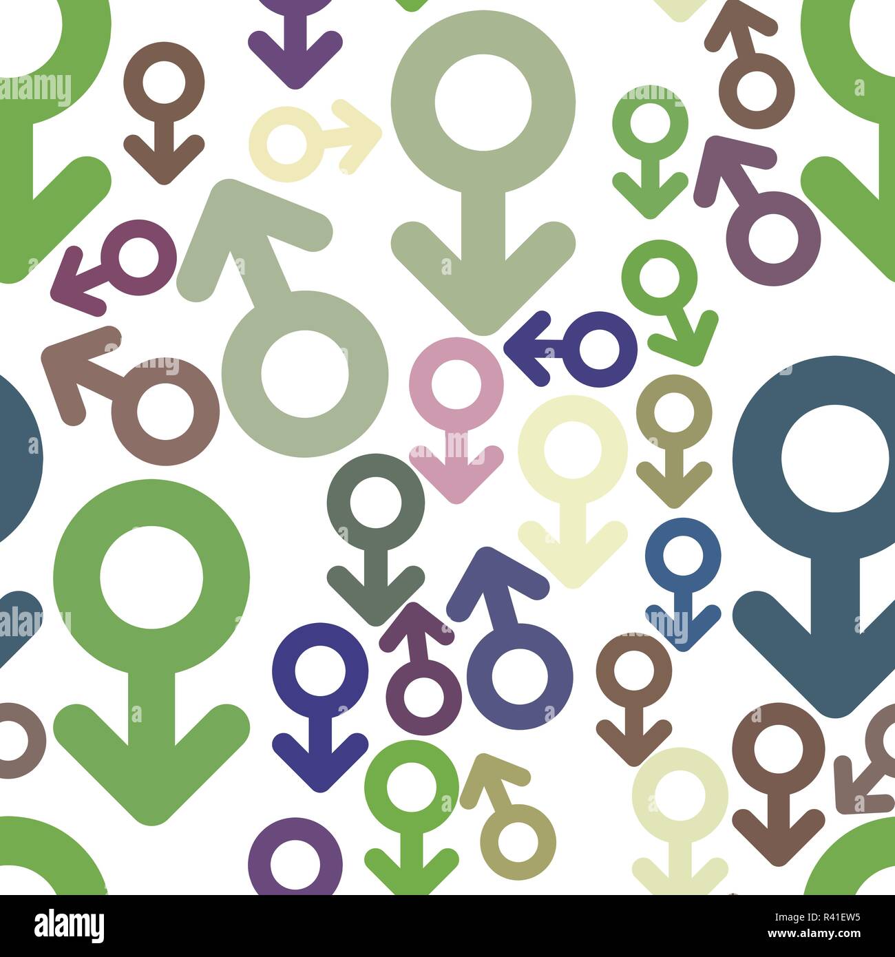 Seamless sign of male or female background hand drawn, good for graphic ...