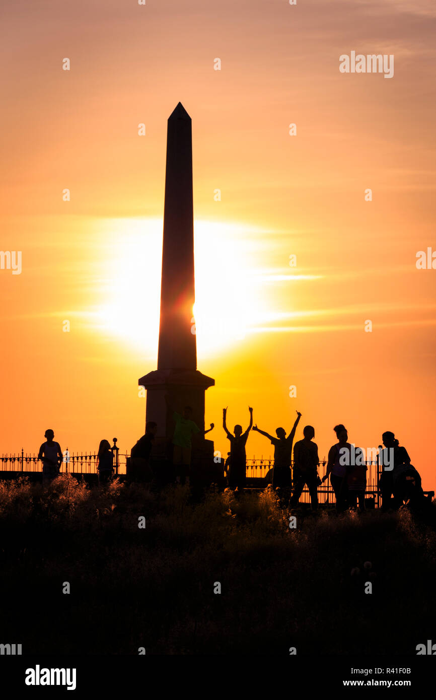 Whitman Mission National Historic Site, Washington State, USA. Youths ...