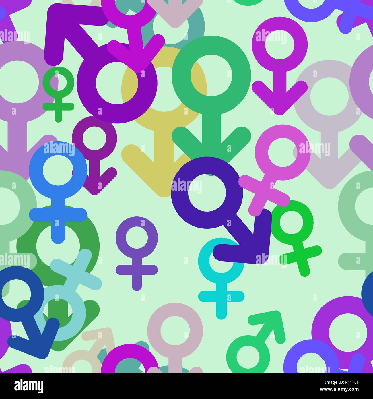 Seamless sign of male or female background hand drawn, good for graphic ...