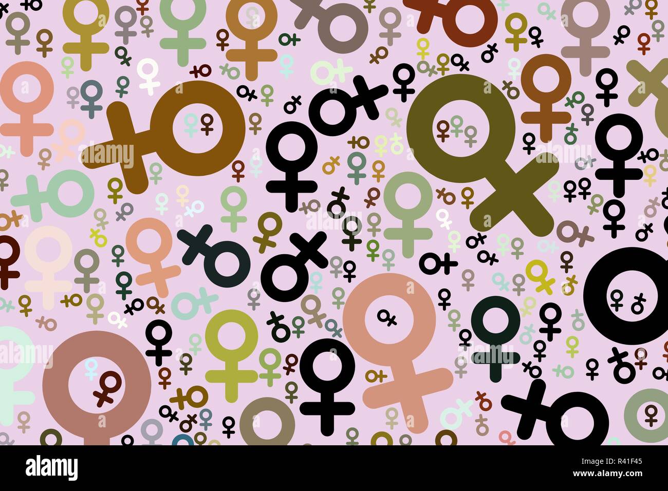 Background or backdrop, sign of male or female hand drawn, good for ...