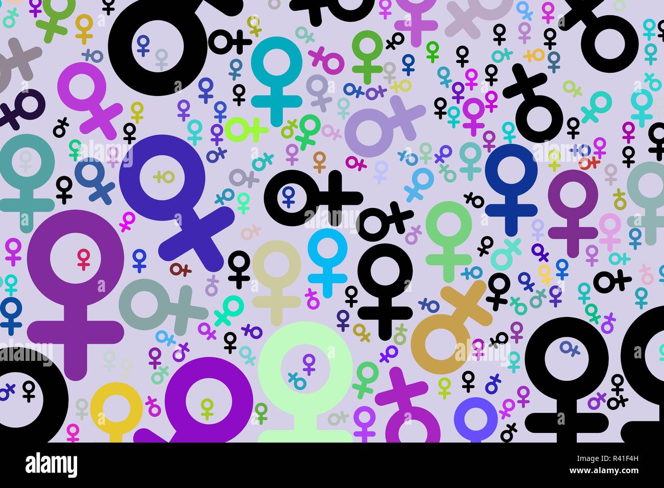 Abstract sign of male or female. Good for web page, wallpaper, graphic ...