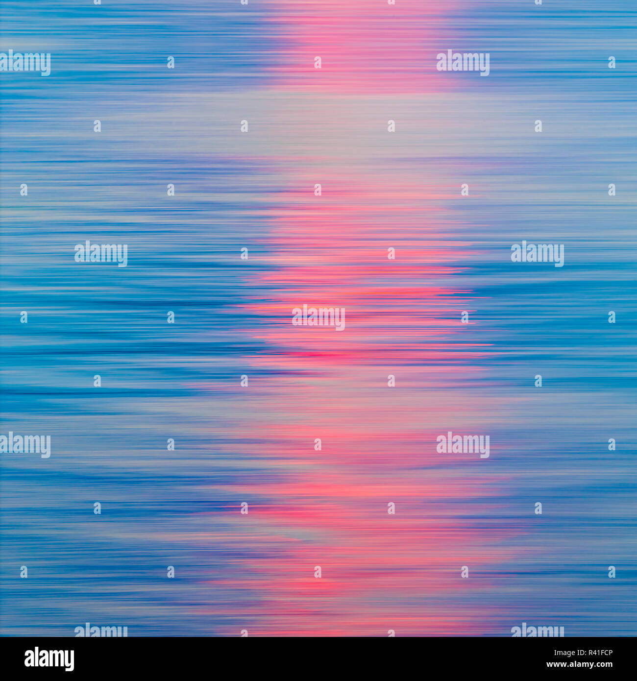 USA, Washington State, Seabeck. Sunset reflected on Hood Canal Stock ...