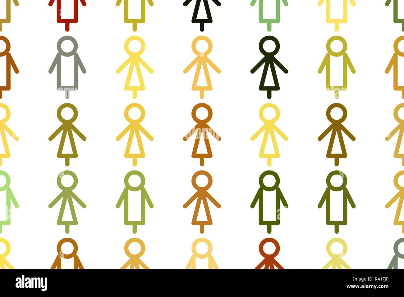 Sign of male or female background hand drawn, good for graphic design ...