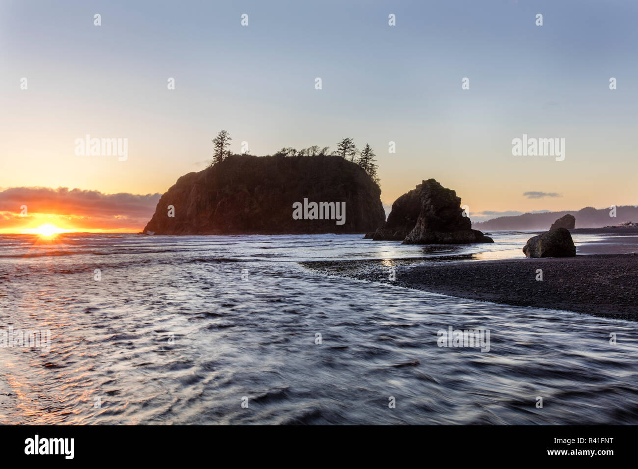 Sunset ruby beach on hi-res stock photography and images - Alamy