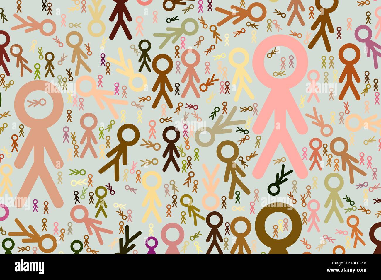 Background or backdrop, sign of people or human hand drawn, good for ...