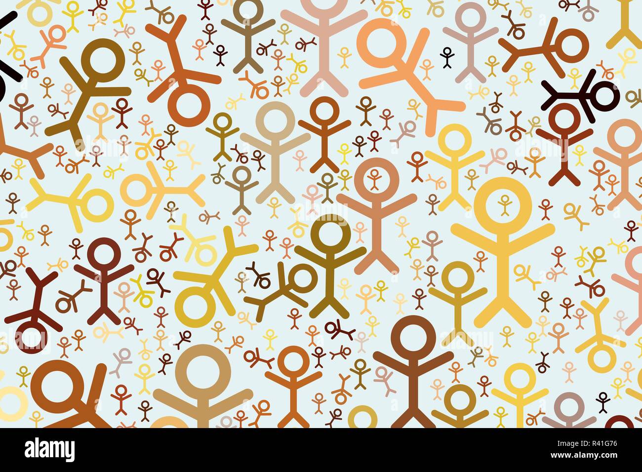 Hand drawn sign of people or human illustrations background, good for ...