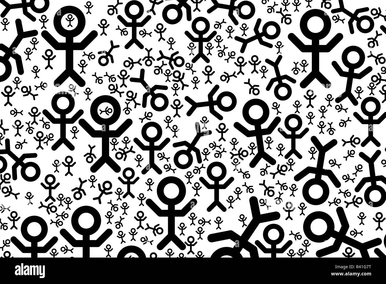 Texture background hand drawn. Abstract sign of people or human, good ...