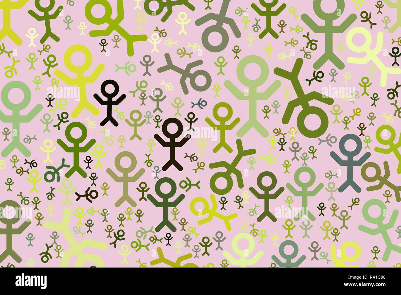 Abstract sign of people or human. Good for web page, wallpaper, graphic ...