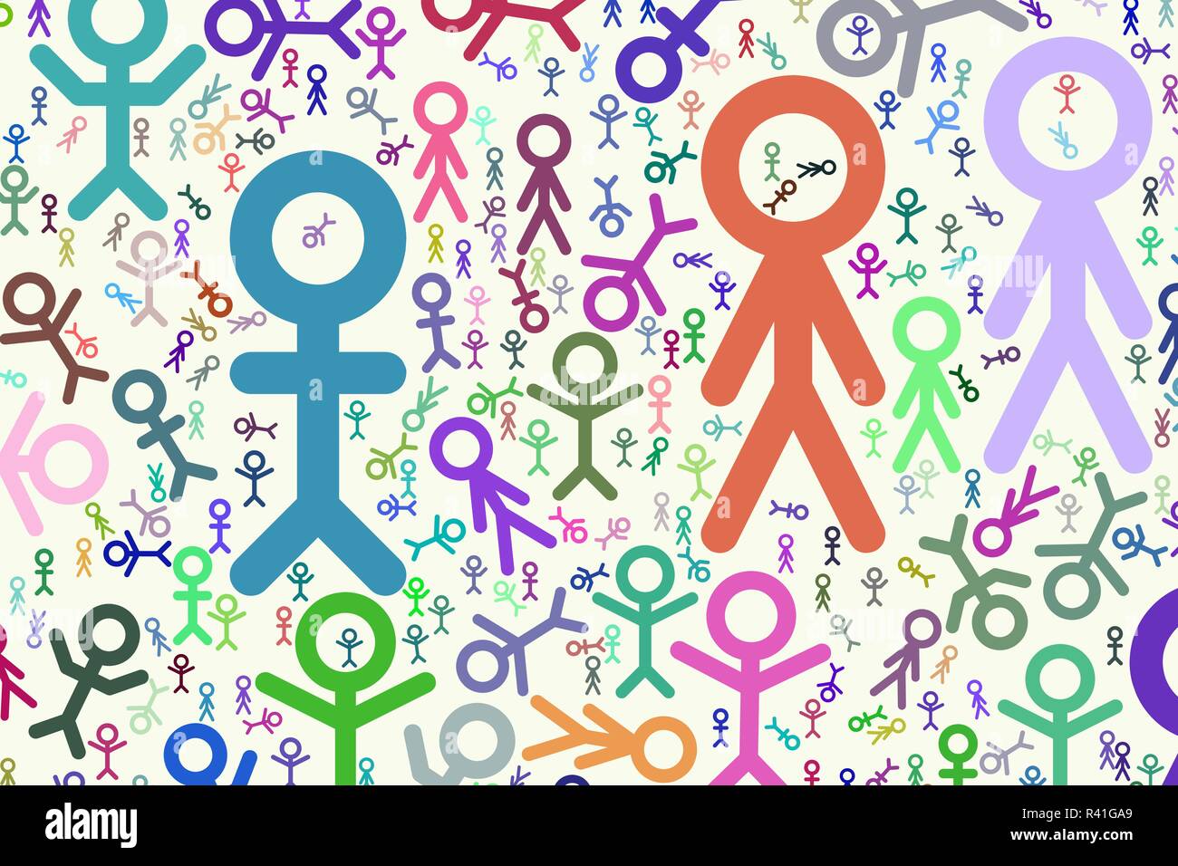 Background or backdrop, sign of people or human hand drawn, good for ...