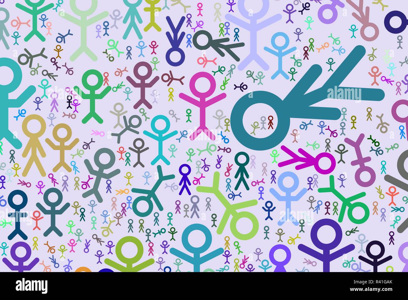 Abstract sign of people or human. Good for web page, wallpaper, graphic ...