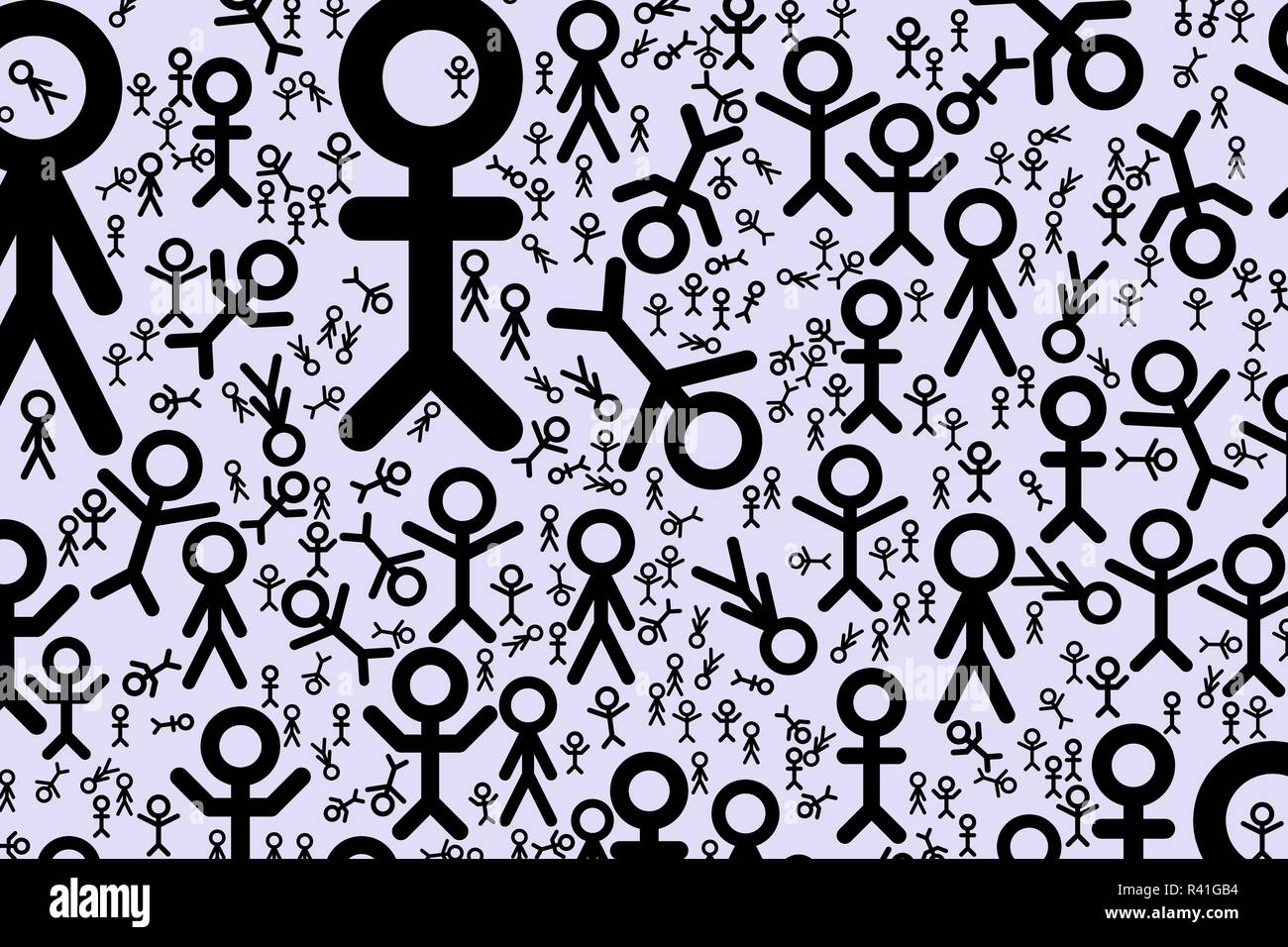 Background or backdrop, sign of people or human hand drawn, good for ...