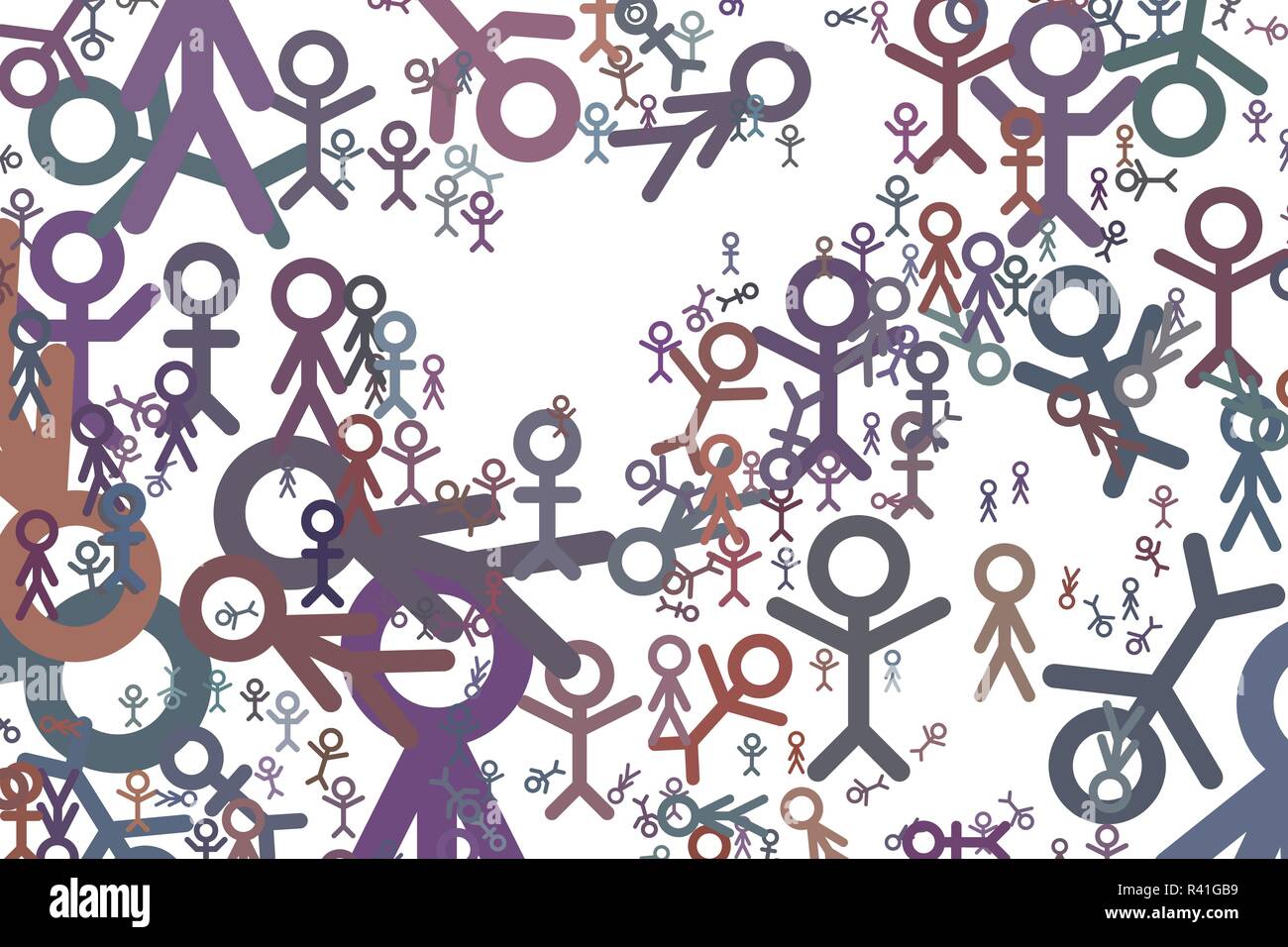 Texture background hand drawn. Abstract sign of people or human, good ...