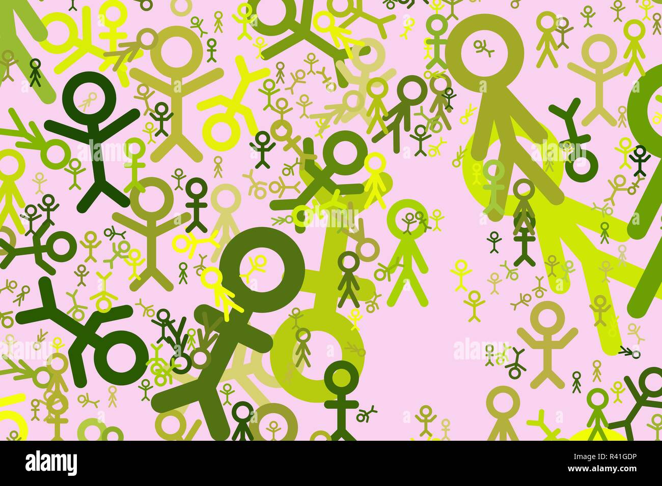 Abstract sign of people or human. Good for web page, wallpaper, graphic ...